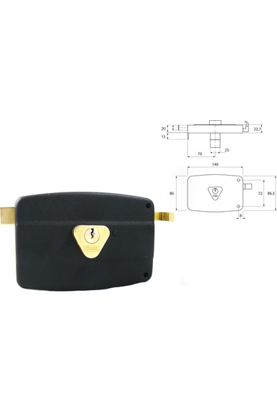 Yuma Tirajlı Kilit Tm-T14O Oval Karşılıklı Yuma Tirajlı Kilit Tm-T14O Oval Karşılıklı