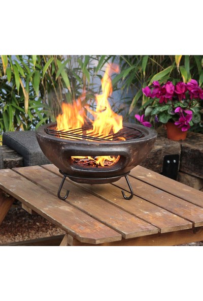 Greenmall Masaüstü Mangal & Şömine Kahverengi (045)