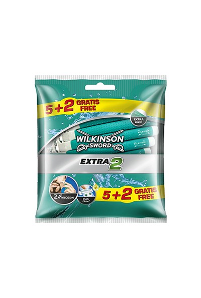 Wilkinson Sword Extra 2 Sensitive - Çift Bıçaklı Kullan At Tıraş Bıçağı 5+2 Avantaj Paketi Wilkinson Sword Extra 2 Sensitive - Çift Bıçaklı Kullan At Tıraş Bıçağı 5+2 Avantaj Paketi