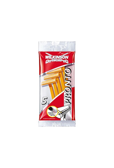Wilkinson Sword Pronto - Tek Bıçaklı 5 Adet Kullan At Tıraş Bıçağı Wilkinson Sword Pronto - Tek Bıçaklı 5 Adet Kullan At Tıraş Bıçağı