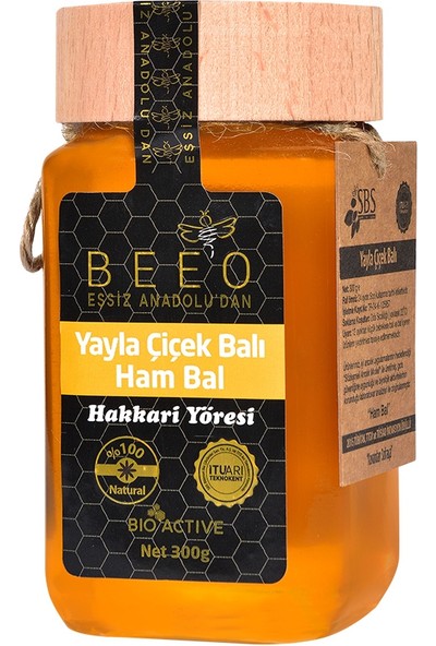 BEE'O Yayla Çiçek Balı (Hakkari Yöresi) 300 gr BEE'O Yayla Çiçek Balı (Hakkari Yöresi) 300 gr