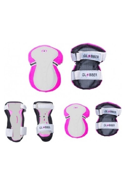 Globber Koruyucu Set Dizlik Dirseklik Bileklik - Pembe Globber Koruyucu Set Dizlik Dirseklik Bileklik - Pembe