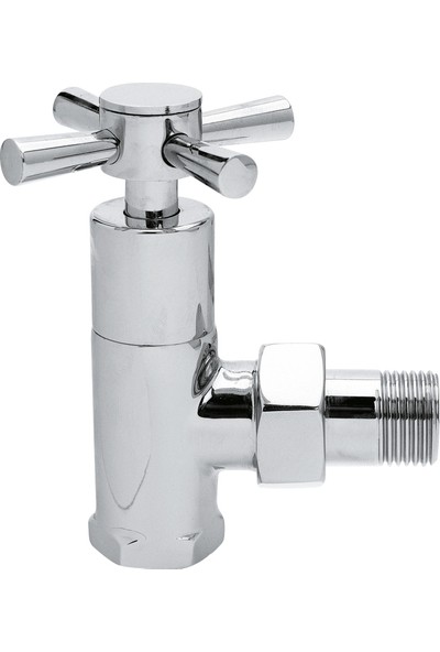 ECA Quadrille Radyatör Vanası 1 2 Köşe Krom