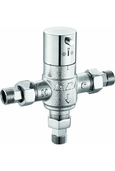 ECA Termostatik Karışım Vanası Krom ECA Termostatik Karışım Vanası Krom