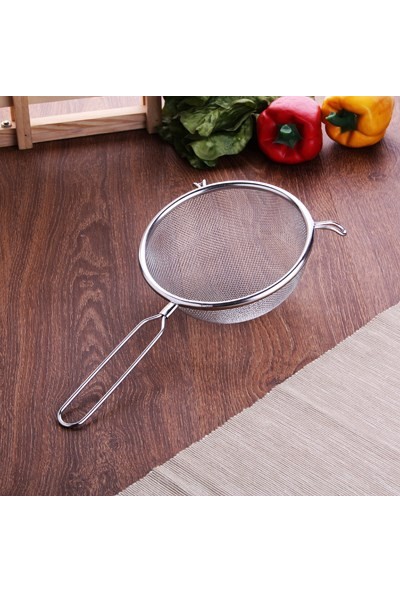 Loveq Metal Tek Saplı Süzgeç 15Cm
