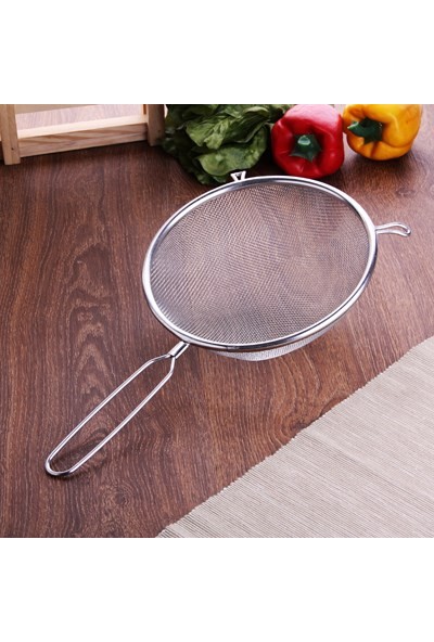 Loveq Metal Tek Saplı Süzgeç 18Cm