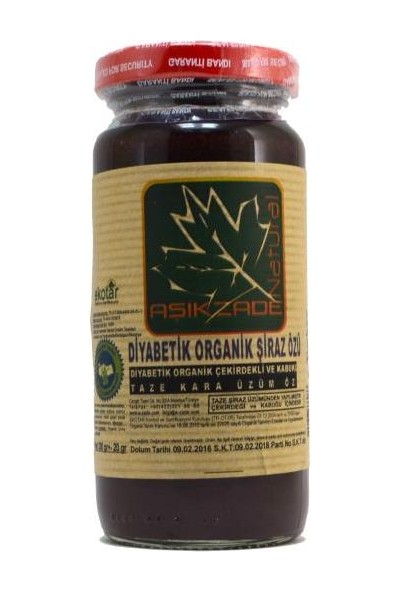 Aşıkzade Organik Diyabetik Şiraz Özü 300 G