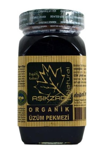 Aşıkzade Organik Özel Üzüm Pekmezi 350 Ml