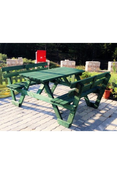 Alaçam 8 Kişilik Sırt Dayamalı Piknik Masası Alaçam 8 Kişilik Sırt Dayamalı Piknik Masası