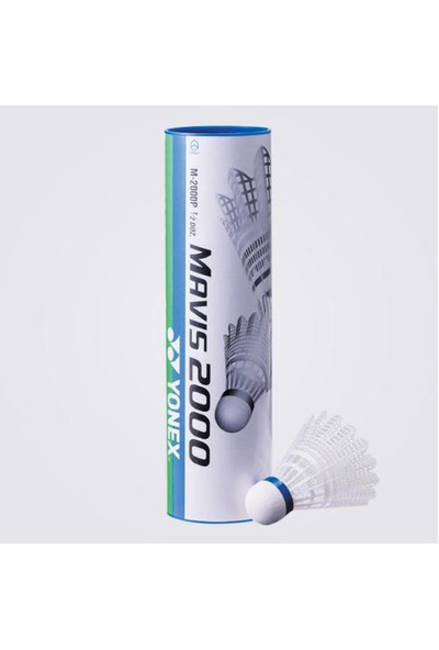 Yonex Maviis - 2000 - M Naylon Tüy Top(6.Lı) - Beyaz