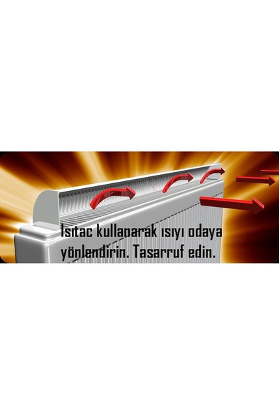 Isıtaç Kalorifer Radyatör Alüminyum Isı Yönlendirici 80cm
