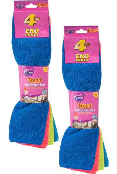 Parex 8' Li Trend Mikrofiber Temizlik Bezi
