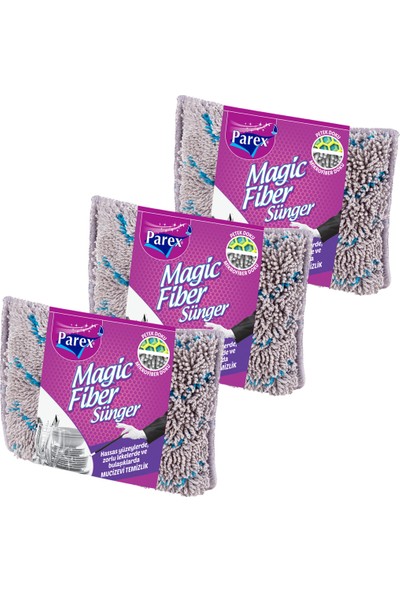 Parex 3 Adet Magic Fiber Bulaşık Süngeri Parex 3 Adet Magic Fiber Bulaşık Süngeri