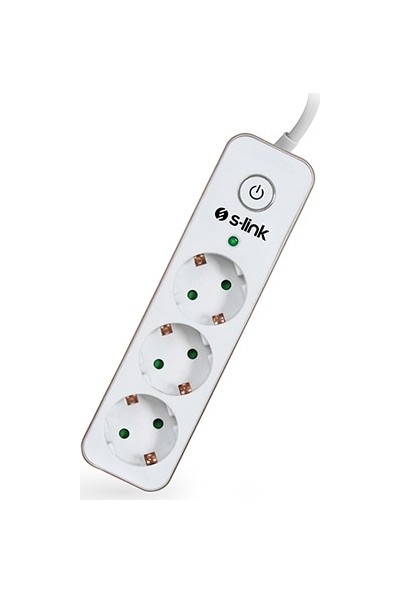 S-link Swapp SPGIP03 1.5m 750 Joule Gümüş/Beyaz 3Lü Akım Kor. Priz Çoklayıcı S-link Swapp SPGIP03 1.5m 750 Joule Gümüş/Beyaz 3Lü Akım Kor. Priz Çoklayıcı