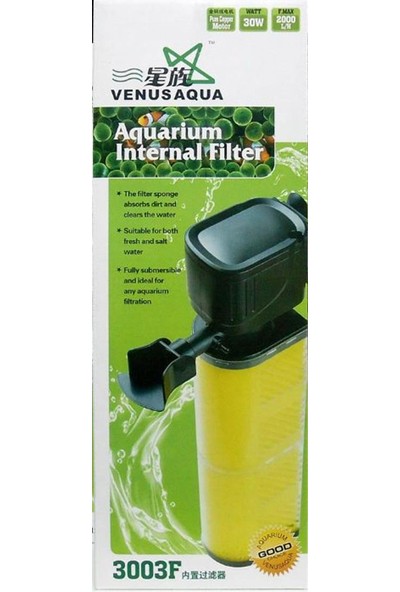 Venusaqua 3003F 2000L/H 30W Akvaryum İç Filtre