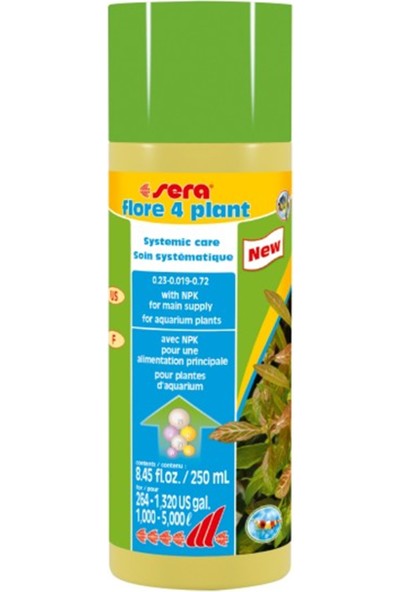 Sera Flore 4 Plant 250 Ml Sıvı Bitki Gübresi Sera Flore 4 Plant 250 Ml Sıvı Bitki Gübresi