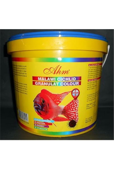 Ahm Marin Malawi Cichlid Granulat Colour 3000Gr Kova Ahm Marin Malawi Cichlid Granulat Colour 3000Gr Kova