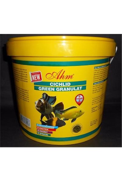 Ahm Marin Cichlid Green Granulat 3000Gr Kova Ahm Marin Cichlid Green Granulat 3000Gr Kova