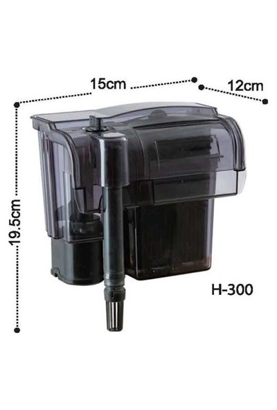 Dophin H300 Askılı Filtre Şelale Filtre 400 L/H Dophin H300 Askılı Filtre Şelale Filtre 400 L/H