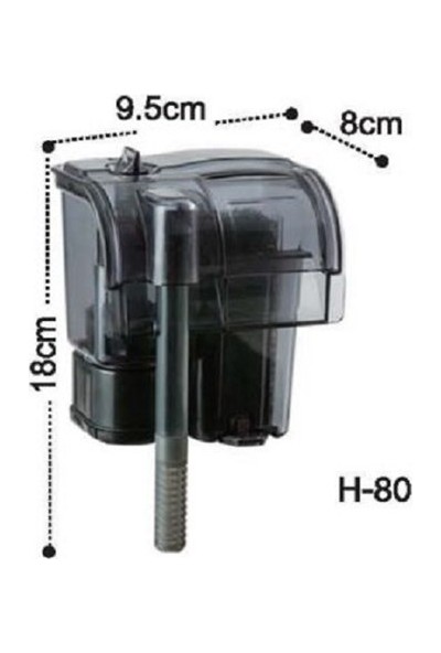Dophin H80 Askılı Filtre Şelale Filtre 185 L/H Dophin H80 Askılı Filtre Şelale Filtre 185 L/H
