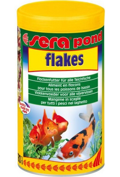 Sera Pond Flakes Japon Koi Balığı Yemi 1000 Ml Sera Pond Flakes Japon Koi Balığı Yemi 1000 Ml
