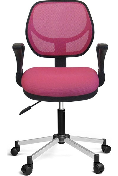 Türksit 804 File Çalışma Koltuğu Krom Ayak Pembe