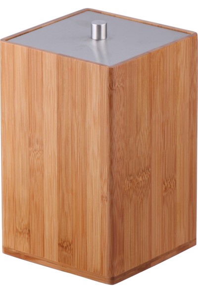 Lorin Bambu Çöp Kovası Banyo Çöp Kutusu Lorin Bambu Çöp Kovası Banyo Çöp Kutusu