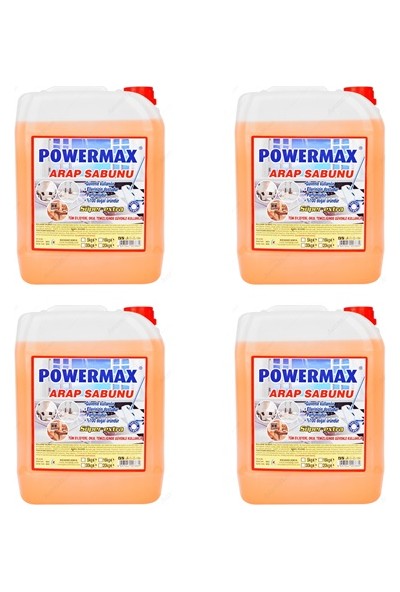 Powermax Sıvı Arap Sabunu 4X5G Bir Koli Powermax Sıvı Arap Sabunu 4X5G Bir Koli