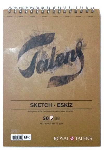 Talens 90Gr A5 50Yp.Spiralli Eskiz Blok Talens 90Gr A5 50Yp.Spiralli Eskiz Blok