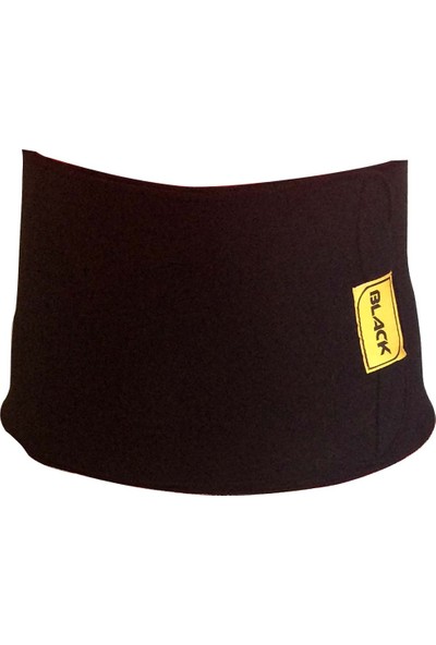 Black 25X120 Cm Termal Sauna Kemer Neopren Bel Korsesi