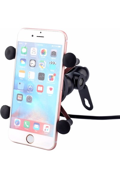 Knmaster Usb Şarj Soketli Motosiklet Telefon Tutucu Knmaster Usb Şarj Soketli Motosiklet Telefon Tutucu