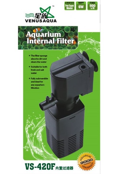 Venusaqua VS-420F İç Filtre 500LH 5W Venusaqua VS-420F İç Filtre 500LH 5W