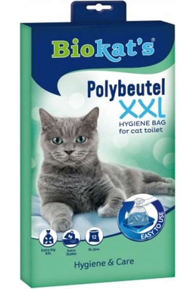 Biokats Kedi Kumu Hijyen Torbası XXL 12 li