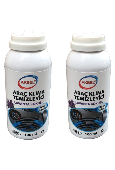 Akbel Araç Klima Temizleyici (Klima Bombası)100 ml x 2 Adet Lavanta Akbel Araç Klima Temizleyici (Klima Bombası)100 ml x 2 Adet Lavanta
