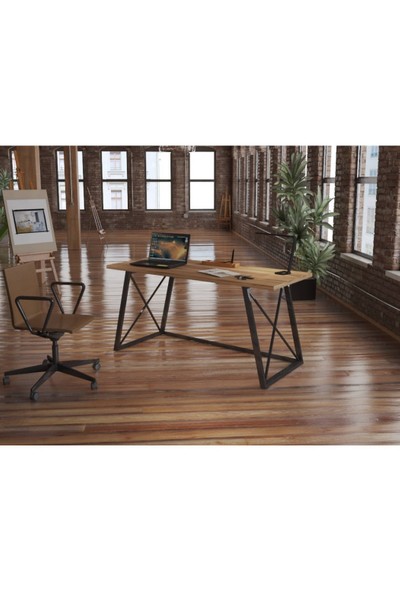 Endüstriyel Mobilya Pendula Masif Çalışma Masası 150 cm Endüstriyel Mobilya Pendula Masif Çalışma Masası 150 cm