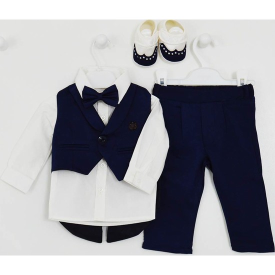 Pugi Baby 2041 Şal Yaka Erkek Bebek Mevlüt Takımı Fiyatı