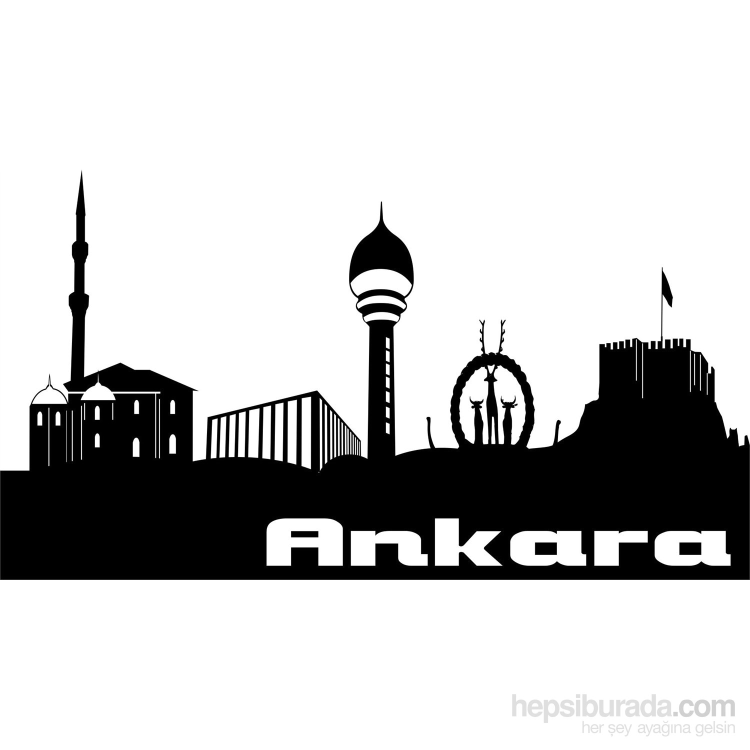 Sticker Masters Ankara Siluet Duvar Sticker Fiyatı