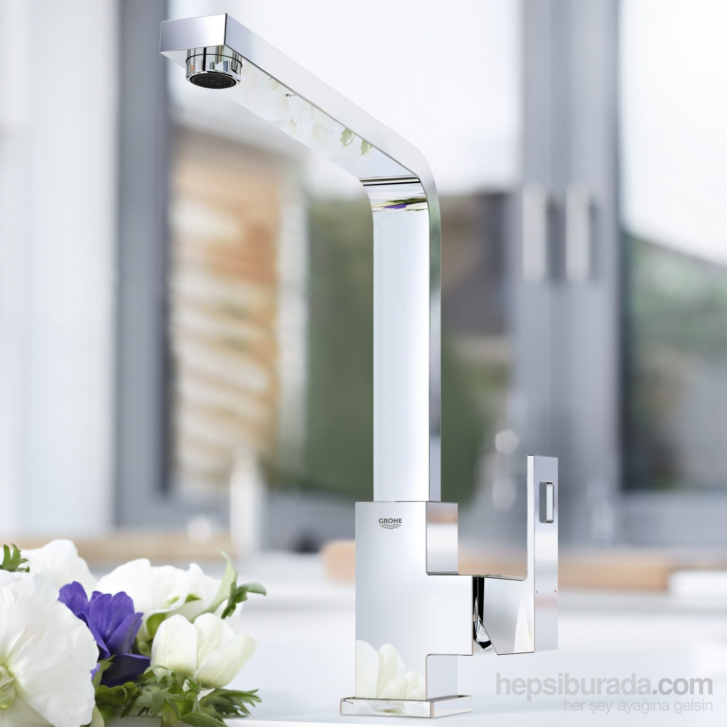 Grohe Eurocube Tek Kumandalı Eviye Bataryası - 31255000 Fiyatı