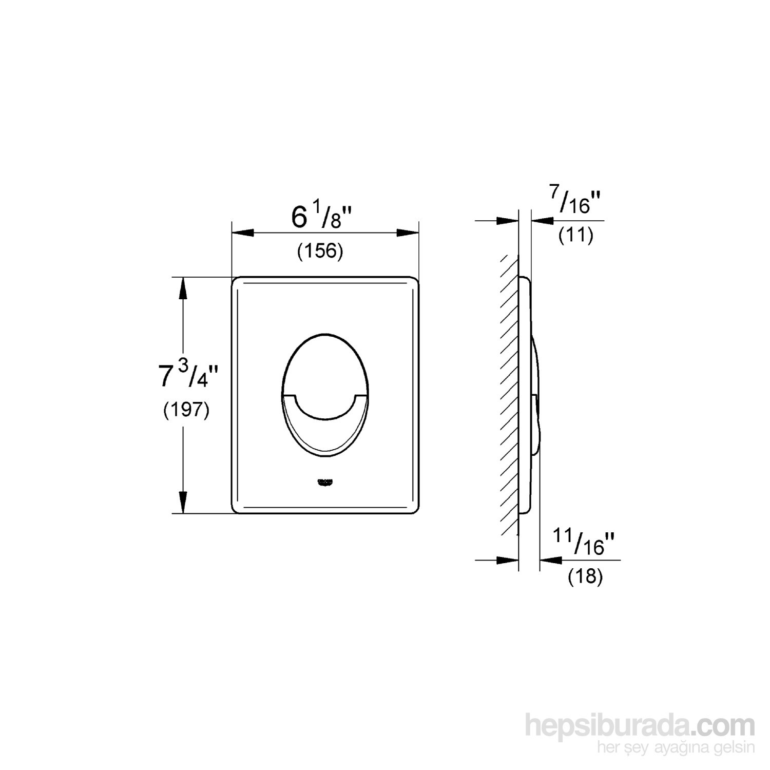 Grohe Skate Air Gömme Rezervuar Kumanda Paneli - 38505000 Fiyatı