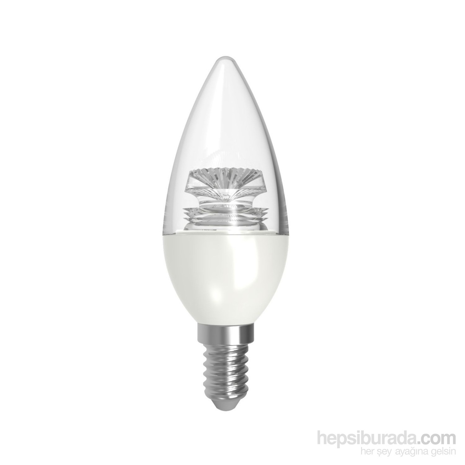 LAMPTIME 5,5 W Led Mum Ampul Şeffaf E14 6500K Beyaz Işık Fiyatı
