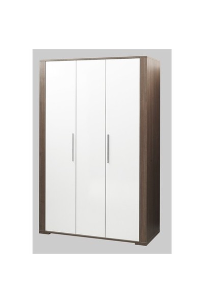 Adore A Plus 3 Kapaklı Gardırop - Ceviz Beyaz Adore A Plus 3 Kapaklı Gardırop - Ceviz Beyaz