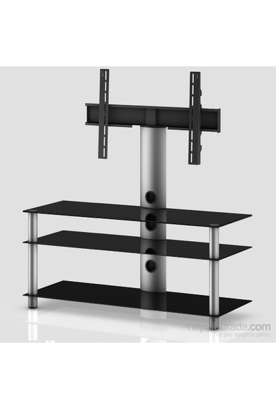 Sonorous Neo 1103-B-Slv Gri Alüminyum Gövde , Siyah Cam Askı Aparatlı Tv Sehpası Sonorous Neo 1103-B-Slv Gri Alüminyum Gövde , Siyah Cam Askı Aparatlı Tv Sehpası