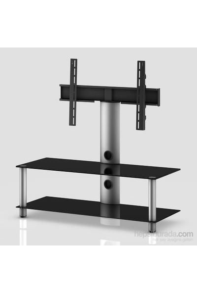 Sonorous Neo 110-B-Slv Gri Alüminyum Gövde , Siyah Cam Askı Aparatlı Tv Sehpası Sonorous Neo 110-B-Slv Gri Alüminyum Gövde , Siyah Cam Askı Aparatlı Tv Sehpası