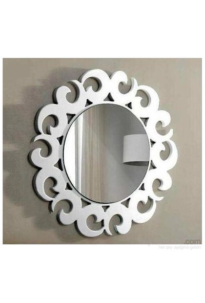 Bmd Mobilya Dekoratif Ayna 4 Beyaz