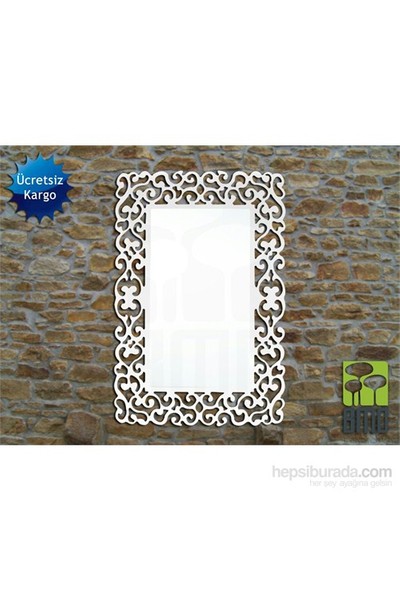 Bmd Mobilya Dekoratif Ayna 9 Beyaz