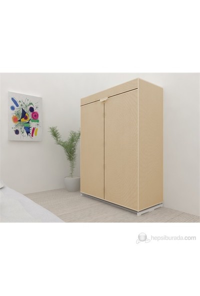 Prado Çantalı Çelik Profilli Bez Dolap - Bej Prado Çantalı Çelik Profilli Bez Dolap - Bej