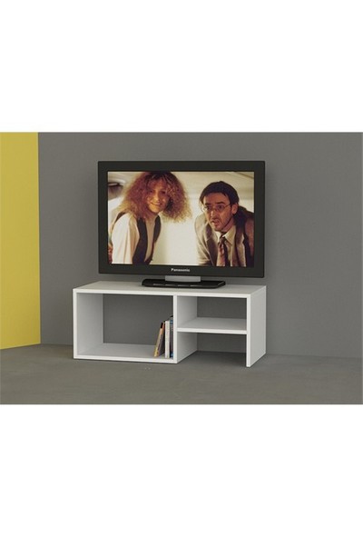 Matte Malkoviç TV Sehpası Beyaz