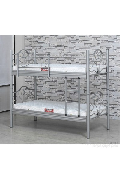 Metalia Gm606 Ranza + Yatak Takımı Gümüş