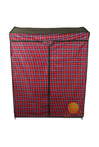 Portatif Bez Dolap - Kırmızı