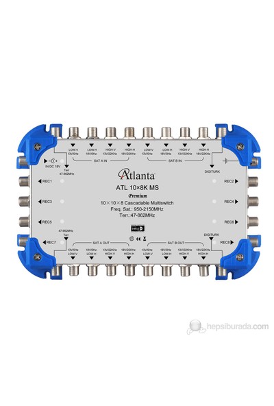 Atlanta 10/8 10x8 Santral Merkezi Sistem Multiswitch ( Geçişli / Karasal Aktif ) Atlanta 10/8 10x8 Santral Merkezi Sistem Multiswitch ( Geçişli / Karasal Aktif )